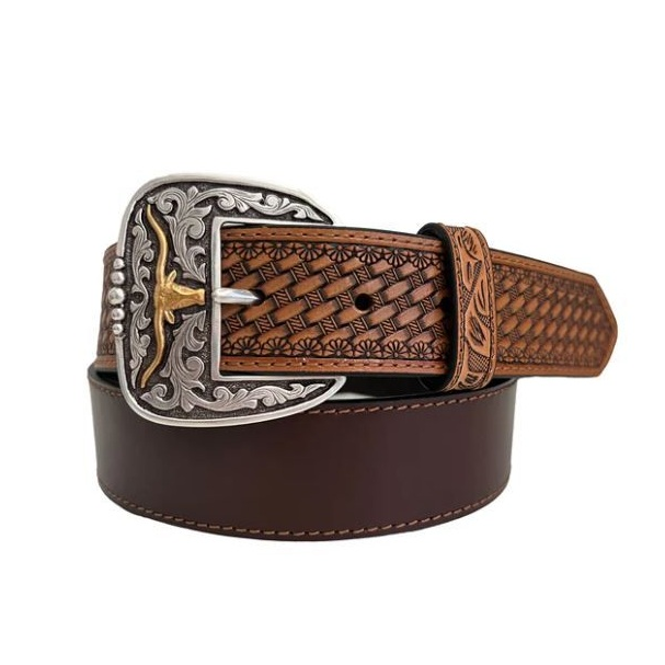 ABCO Longhorn Buckle Belt – Alberta Boot
