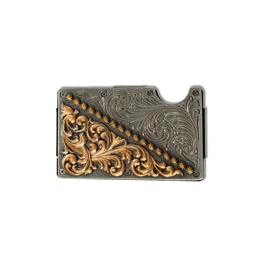 M & F WESTERN Metal Smart Scroll Engraved Wallet – Alberta Boot