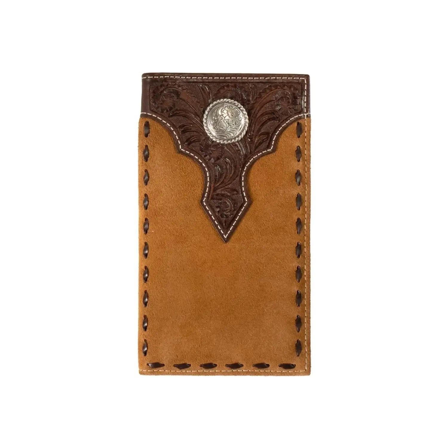 M & F WESTERN Genuine Leather Roughout Rodeo Wallet – Alberta Boot