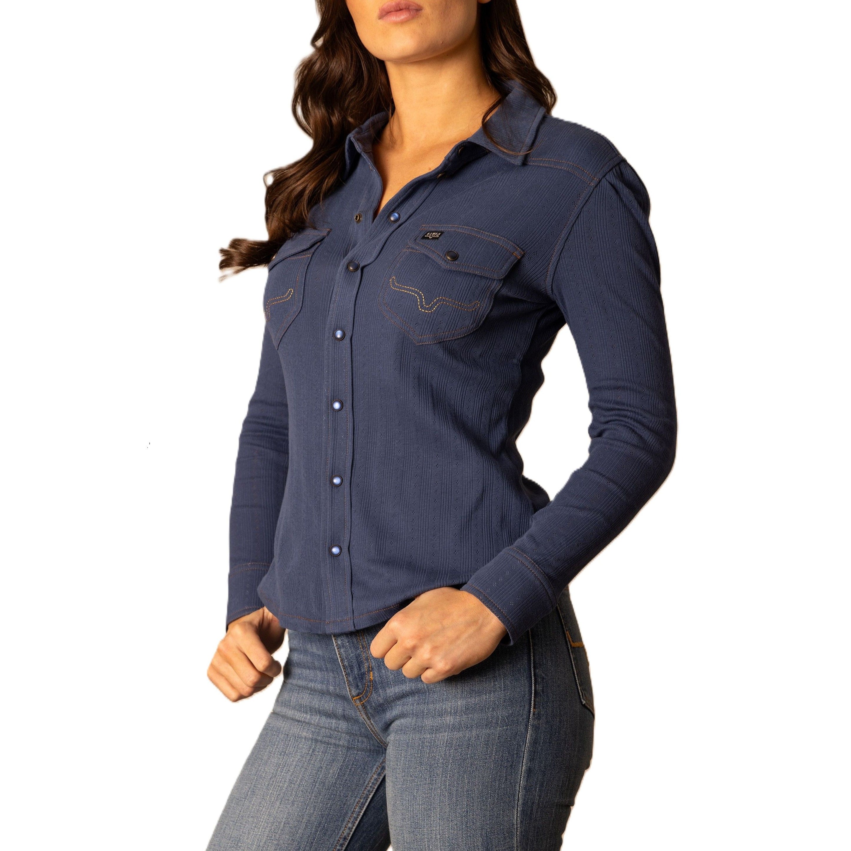 KIMES RANCH Isabel Pointelle Shirt – Alberta Boot