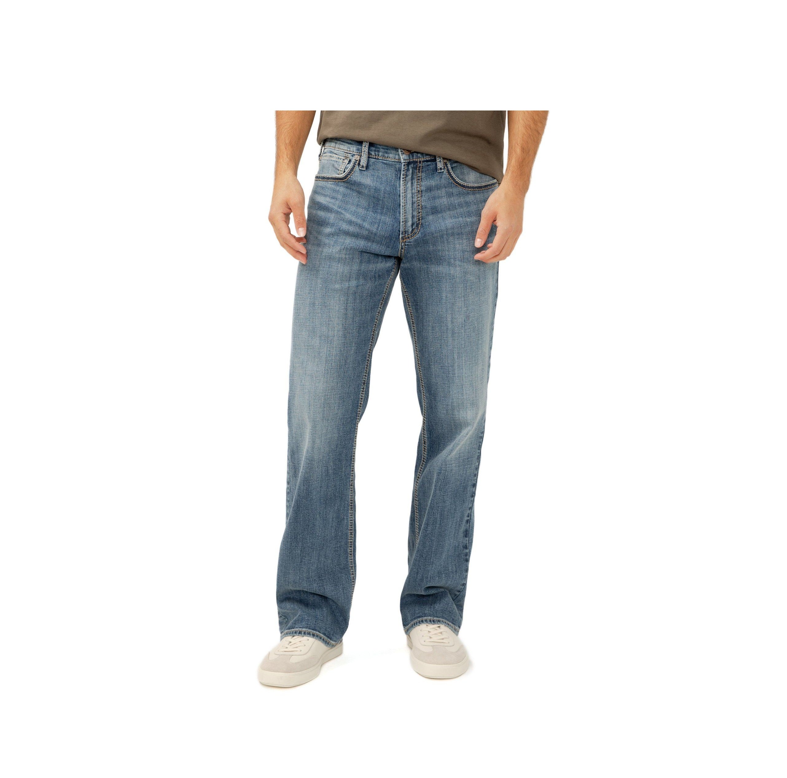 SILVER JEANS Zac Relaxed Fit Straight Leg Jeans – Alberta Boot