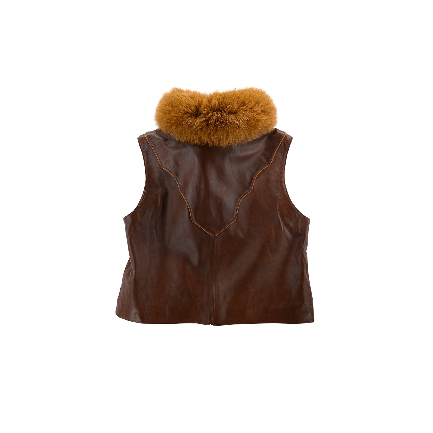 MORRIS KAYE & SONS VF-1 Leather/Fox Vest – Cody & Sioux