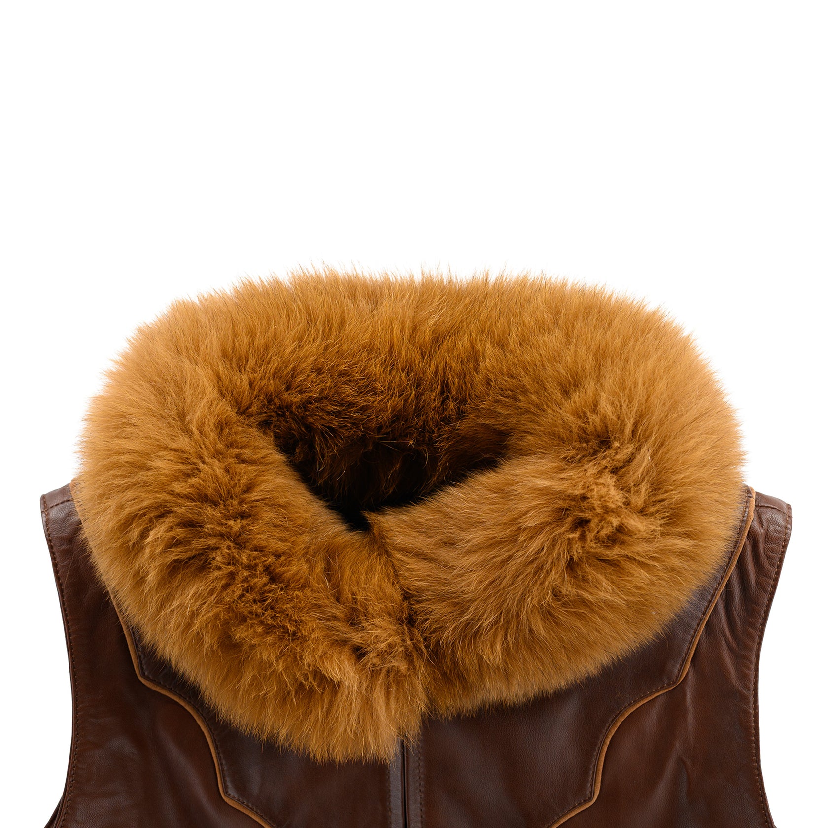 MORRIS KAYE & SONS VF-1 Leather/Fox Vest – Cody & Sioux