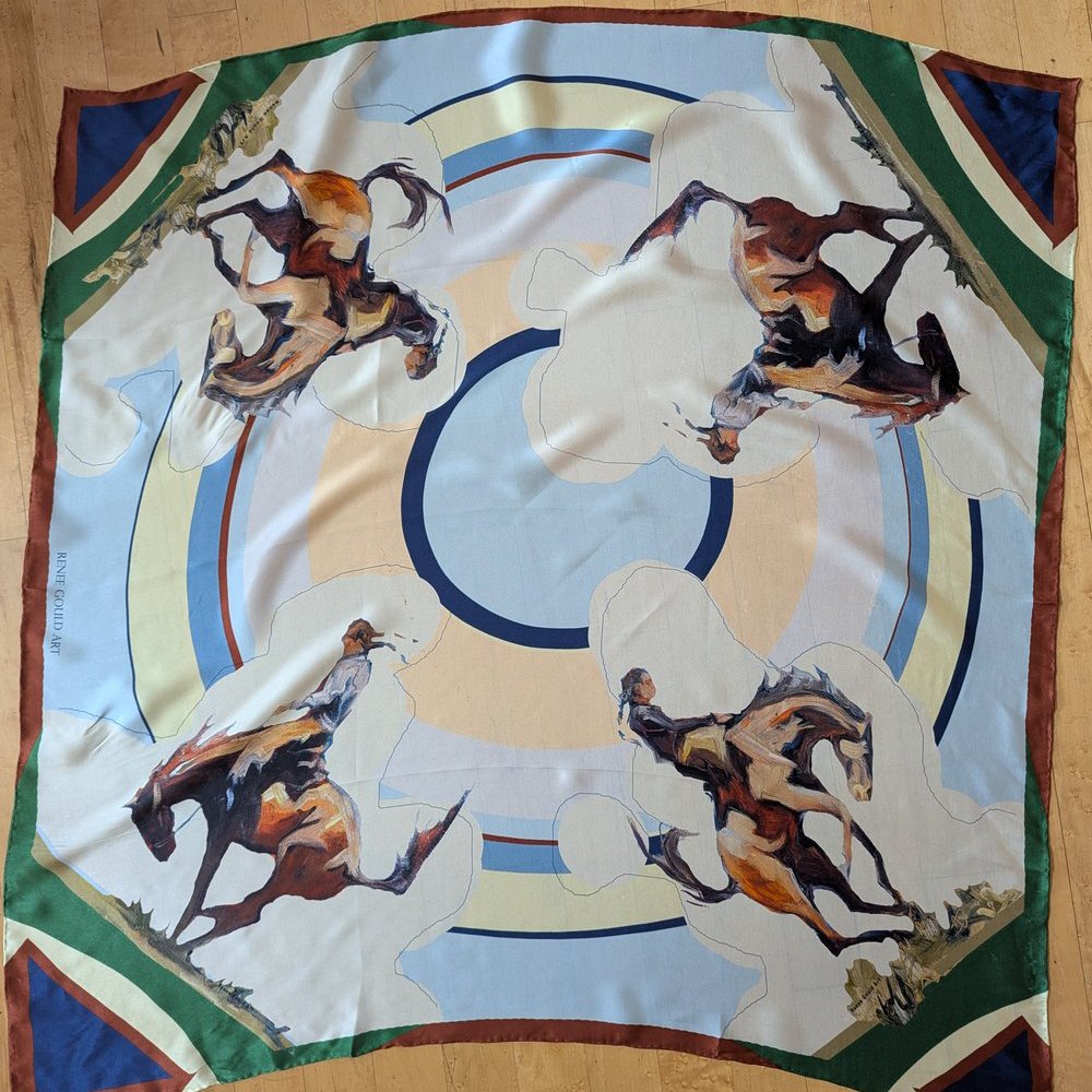 RENEE GOULD Broncs Silk Scarf – Alberta Boot
